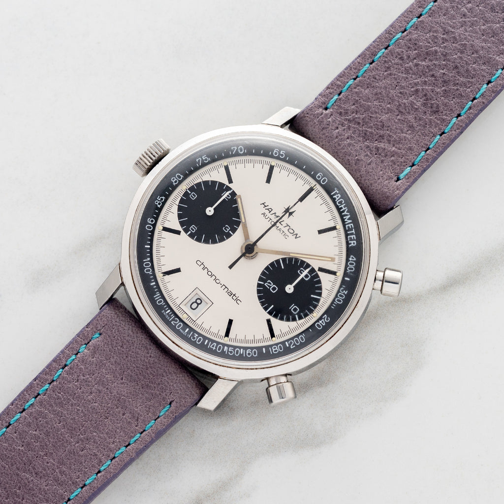 Hamilton Chrono-Matic "Panda Dial" - *Unpolished* – Collectors Corner NY