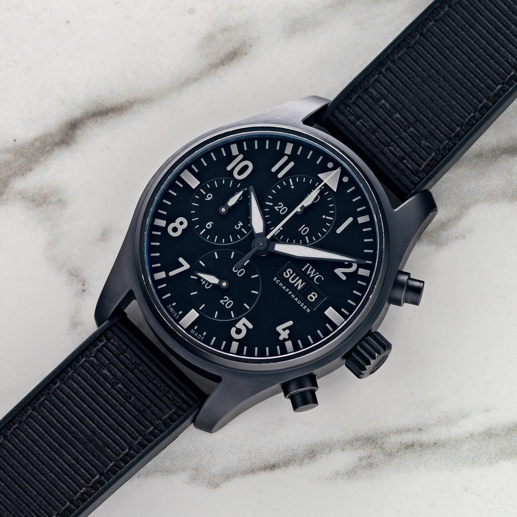 IWC Pilot Ceratanium Chronograph 41 Top Gun - IW388106 - Full Set ...