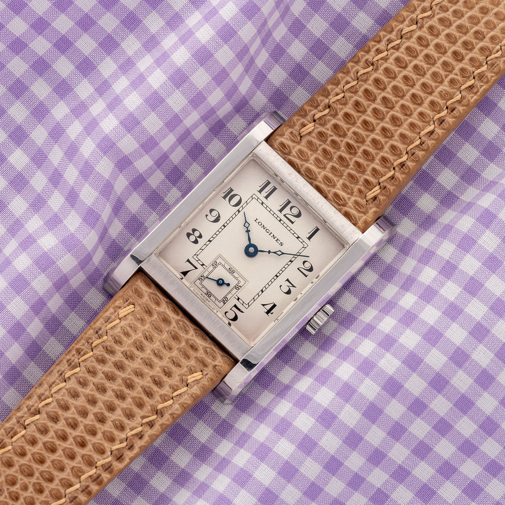 Longines "Tank Normale" - White Gold - Full Set/*Unpolished ...