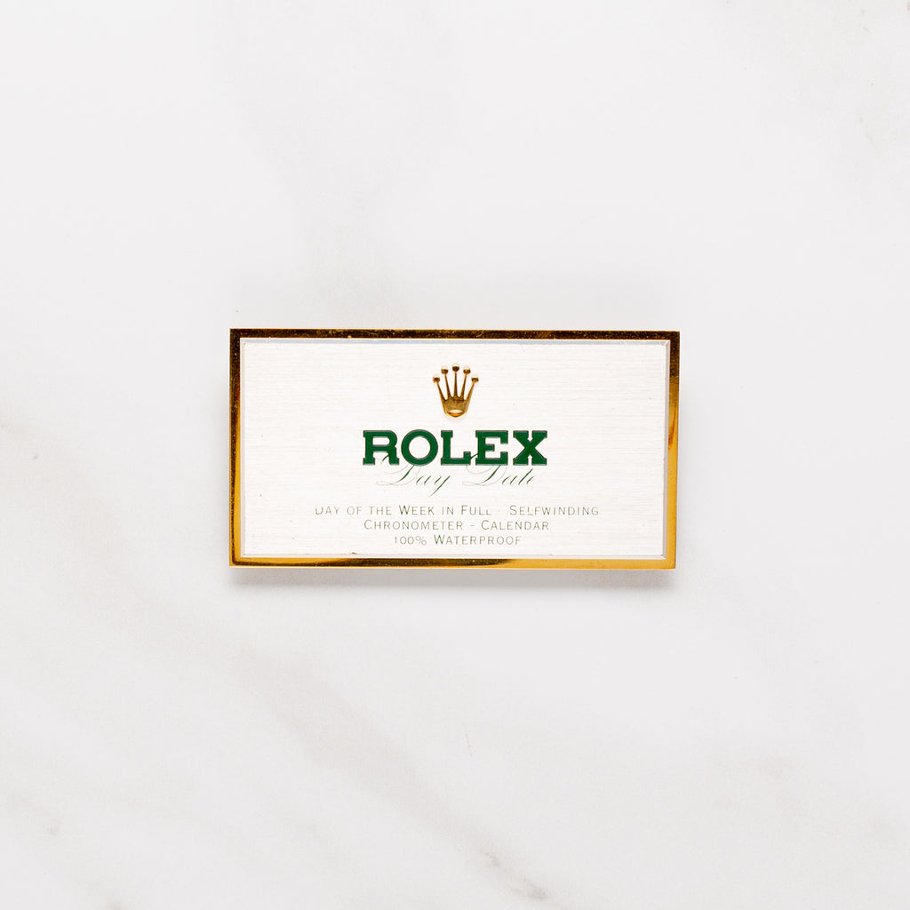 Rolex Brass Case Signage - Day-Date – Collectors Corner NY