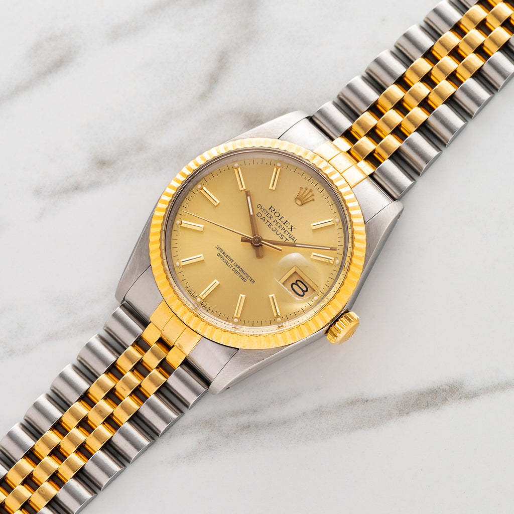Rolex Datejust 16013 "Two Tone Champagne" – Collectors Corner NY