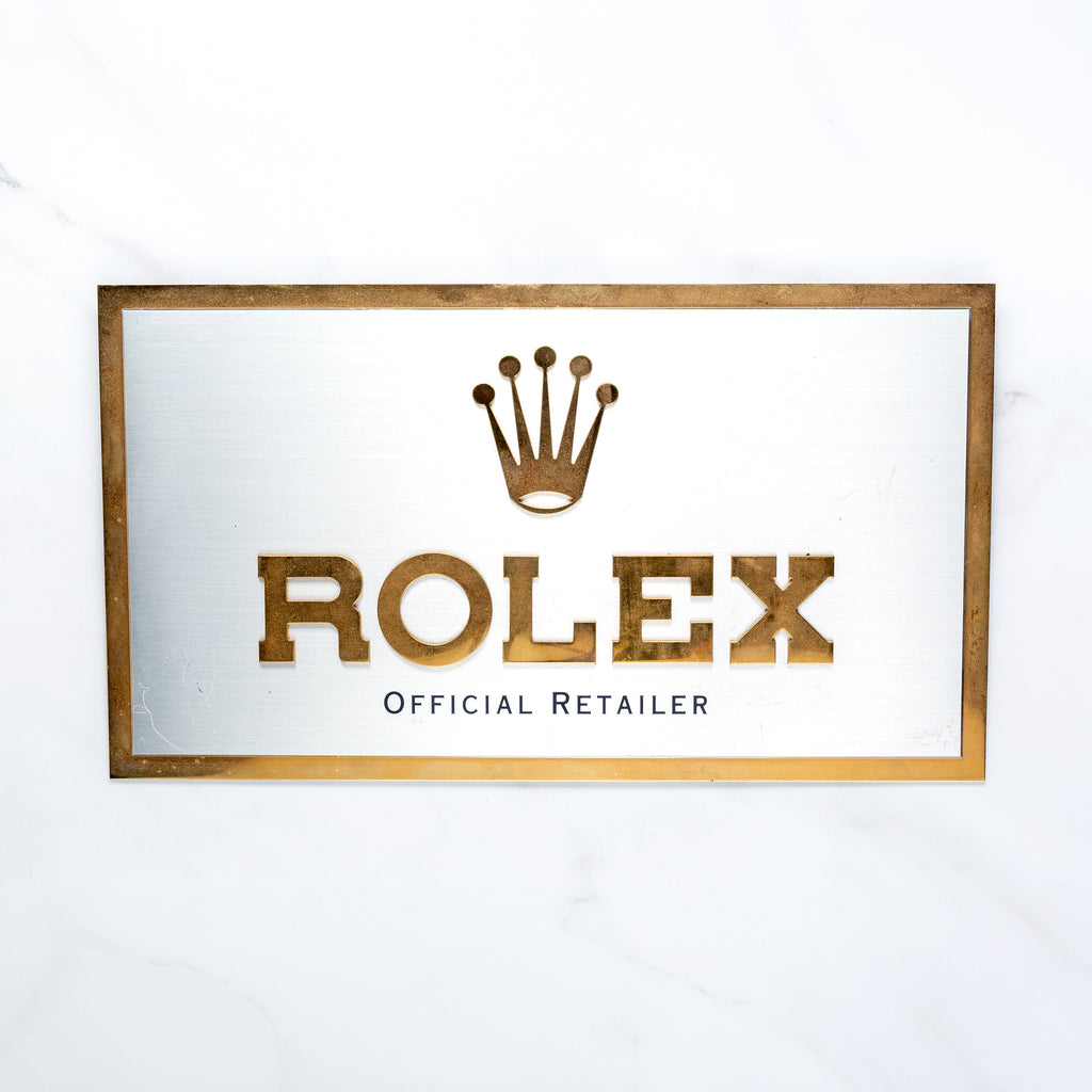 Rolex 'Official Retailer' Brass Sign - Large – Collectors Corner NY